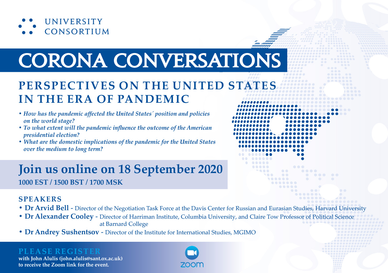 Corona Conversations #3: Perspectives on the United States in the Era ...